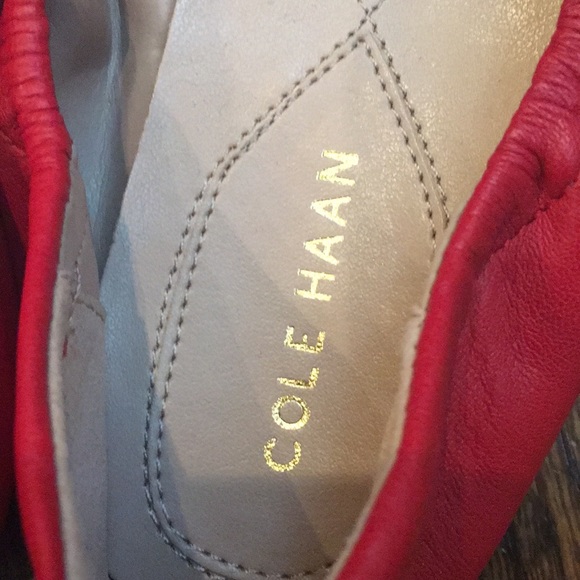 Cole Haan | Shoes | Cole Haan Red Flats | Poshmark